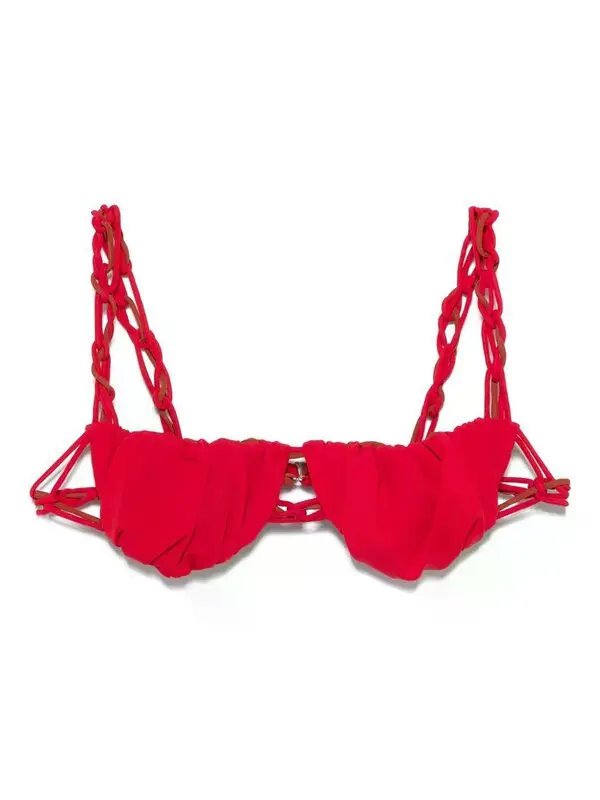 ISA BOULDER Reversible Bikini Top - Red
