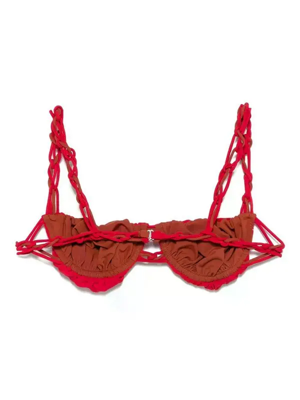 ISA BOULDER Reversible Bikini Top - Red