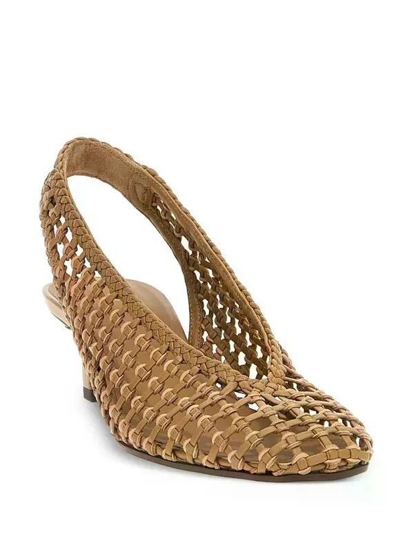 Fendi 46mm Woven Slingback Pumps