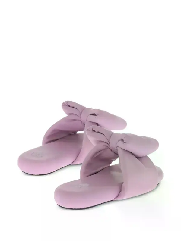 Off-White Bow Padded Slides - Purple