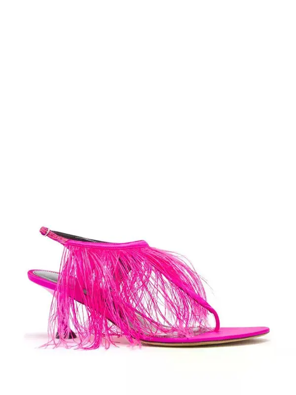 Proenza Schouler 60mm Feather Sandals - Pink