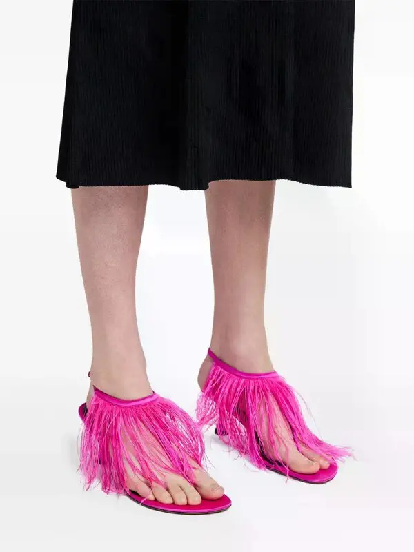 Proenza Schouler 60mm Feather Sandals - Pink