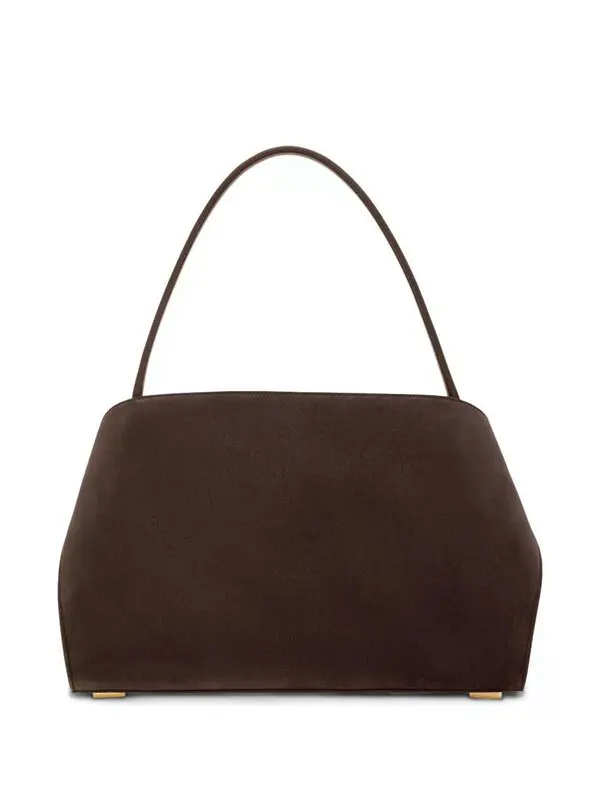 FERRAGAMO Hug Suede Shoulder Bag - Brown