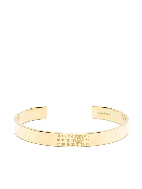 MAISON MARGIELA Logo-engraved Bracelet - Gold