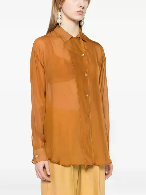 FORTE_FORTE Chiffon Silk Shirt