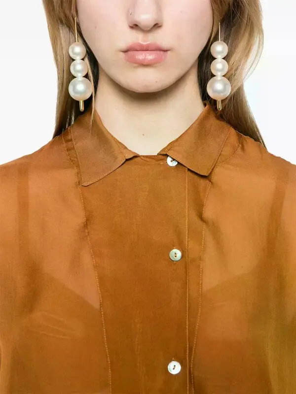 FORTE_FORTE Chiffon Silk Shirt