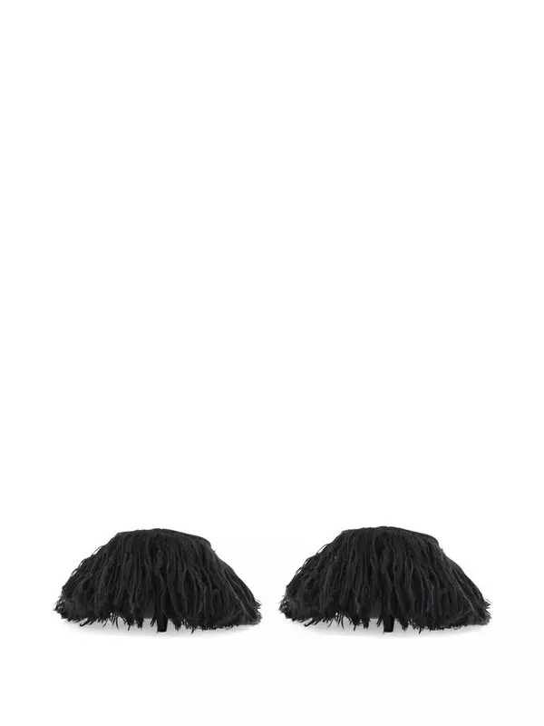 FERRAGAMO Eva Feathered Mules