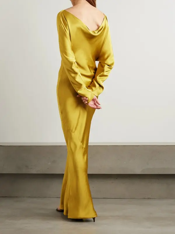 Norma Kamali Maria Draped Gown