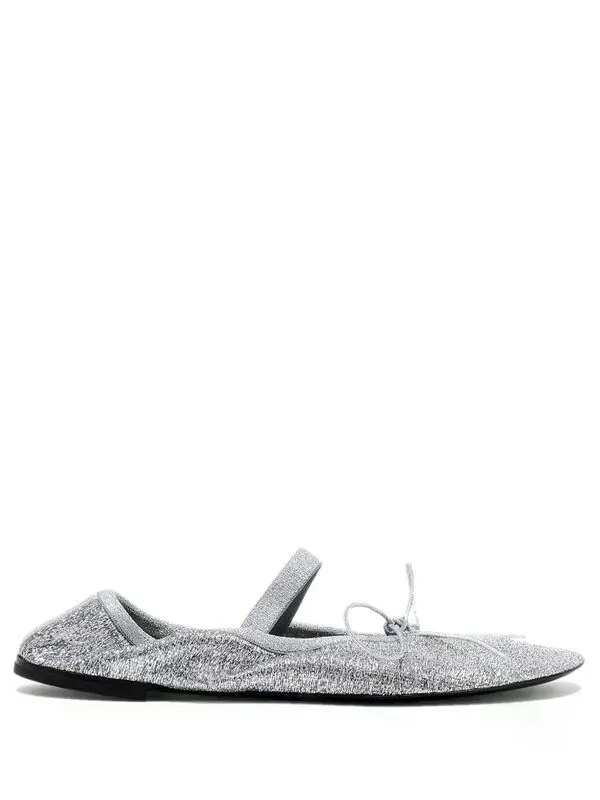 Proenza Schouler Glove Glitter Ballerinas - Silver