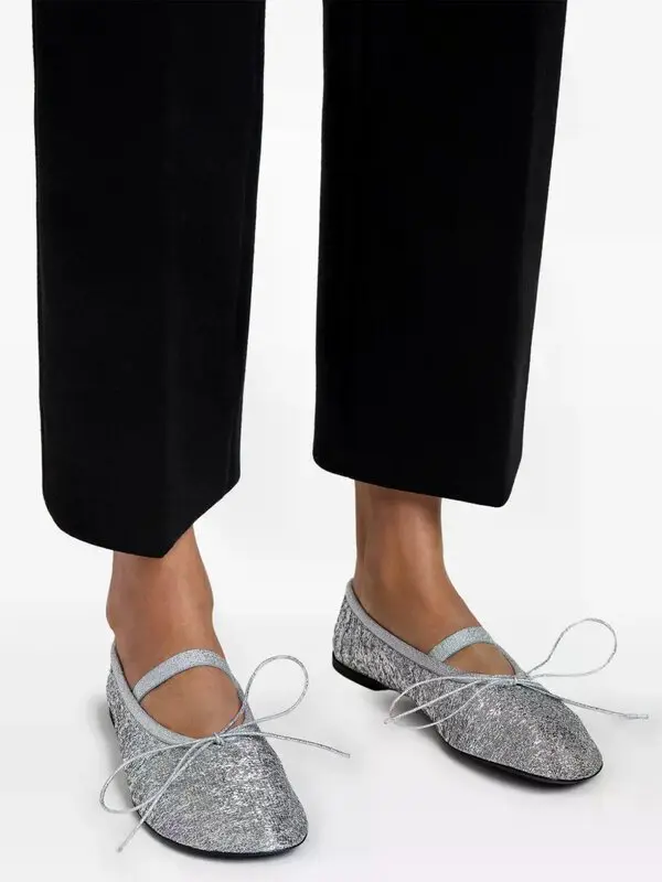 Proenza Schouler Glove Glitter Ballerinas - Silver