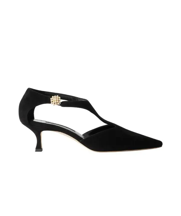 Manolo Blahnik Shufta 50 Suede Pumps
