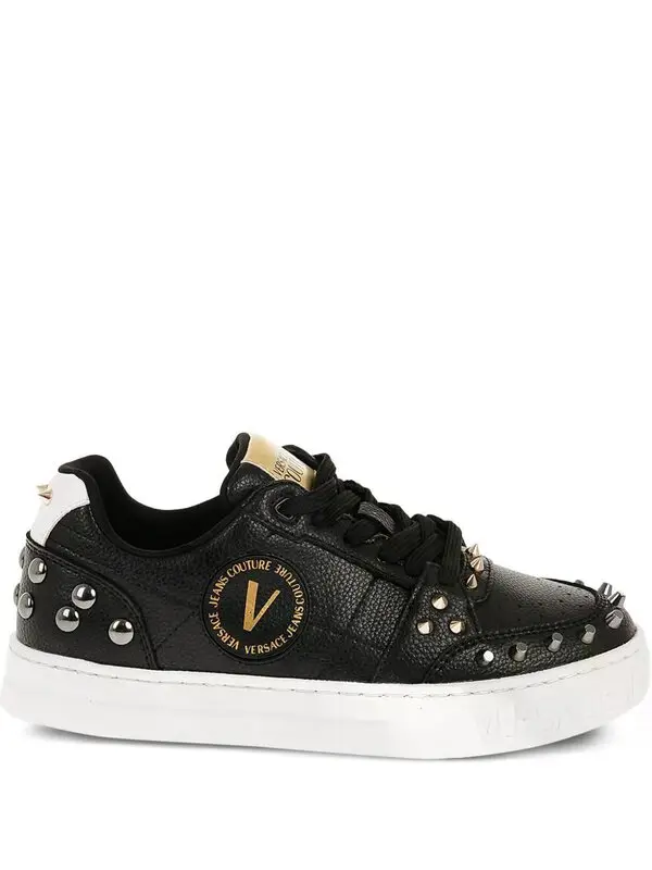 Versace Court 88 Studded Leather Sneakers
