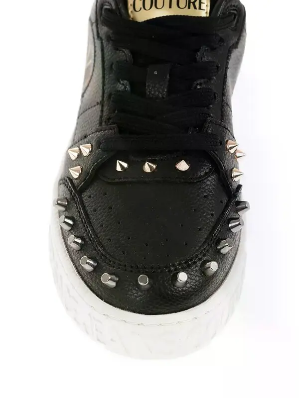 Versace Court 88 Studded Leather Sneakers