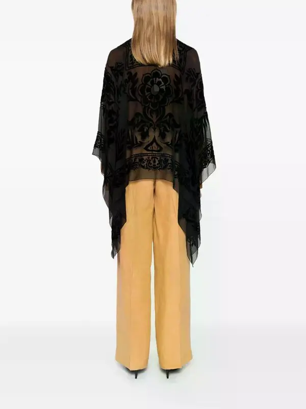 Etro Flocked-print Cape