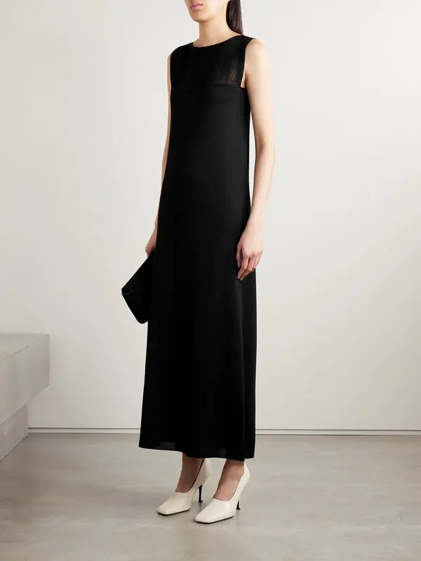 Khaite Ruslan Knitted Maxi Dress - Black