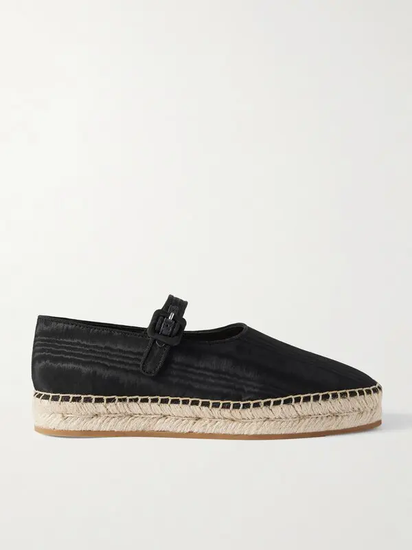 LOEFFLER RANDALL Clover Moire Mary Jane Espadrilles