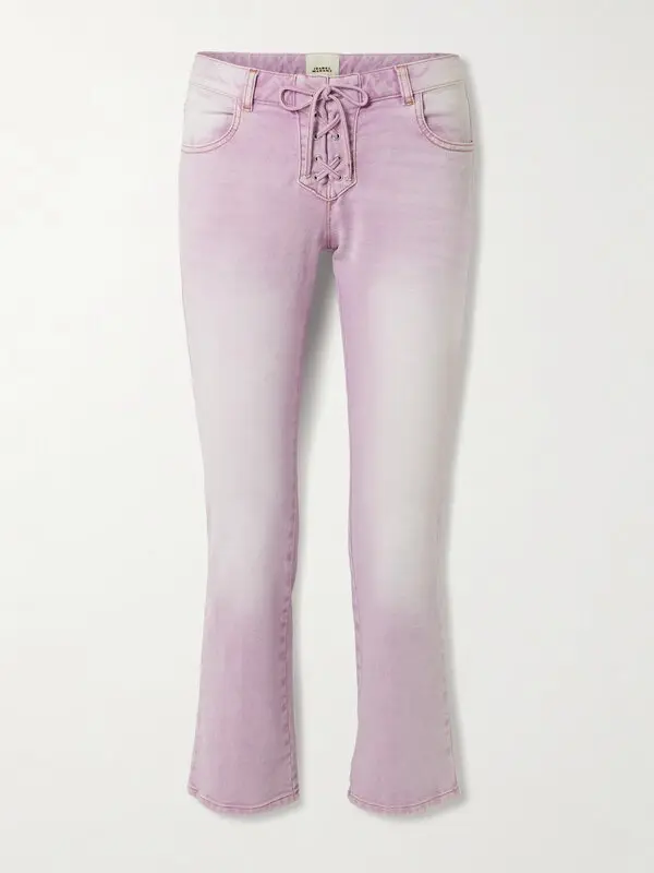 Isabel Marant Valen Lace-up Flared Jeans