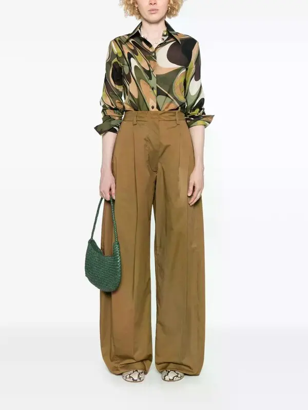 THELATEST Poplin Trousers - Brown