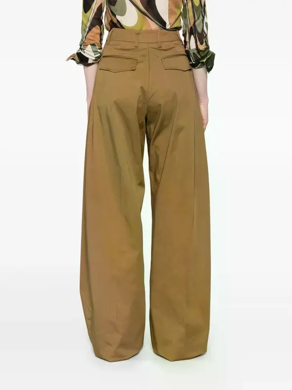 THELATEST Poplin Trousers - Brown