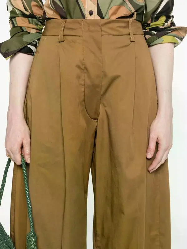 THELATEST Poplin Trousers - Brown