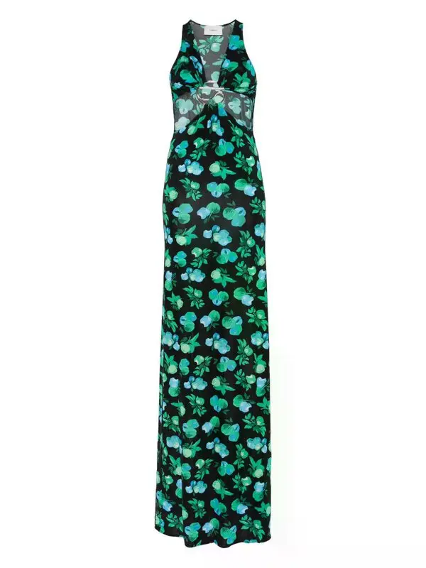 Coperni C-logo Printed Maxi Dress