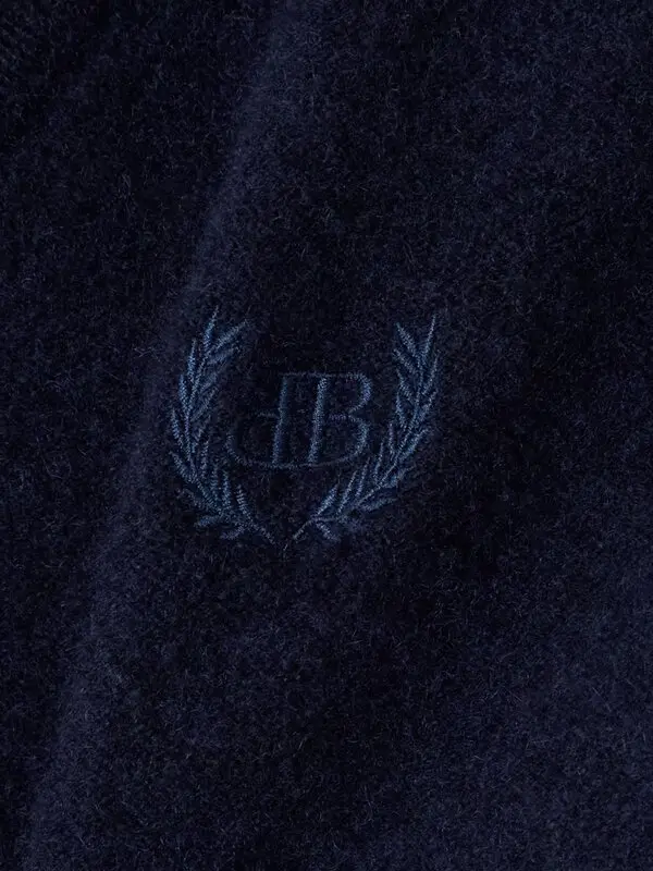 Balenciaga Embroidered Cashmere And Wool-blend Sweater