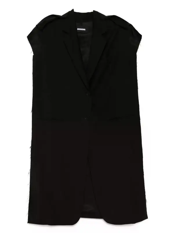 MOOHONG Single-breasted Sleeveless Coat