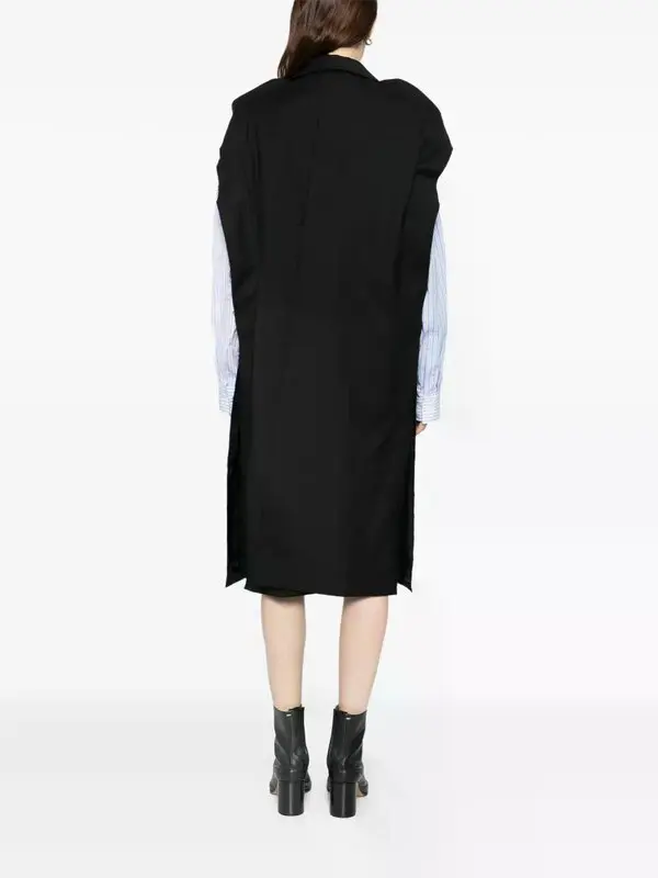 MOOHONG Single-breasted Sleeveless Coat