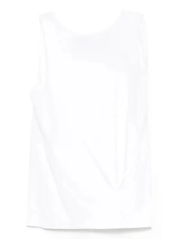 MOOHONG Cutting Draped Sleeveless Top