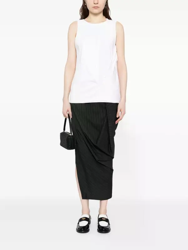 MOOHONG Cutting Draped Sleeveless Top