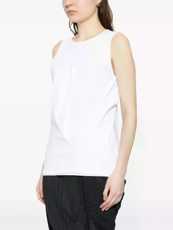 MOOHONG Cutting Draped Sleeveless Top