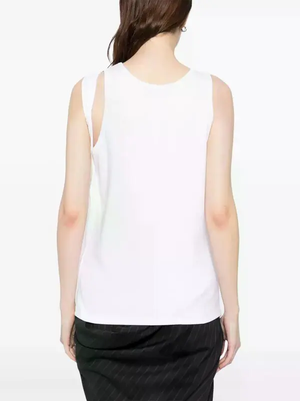 MOOHONG Cutting Draped Sleeveless Top