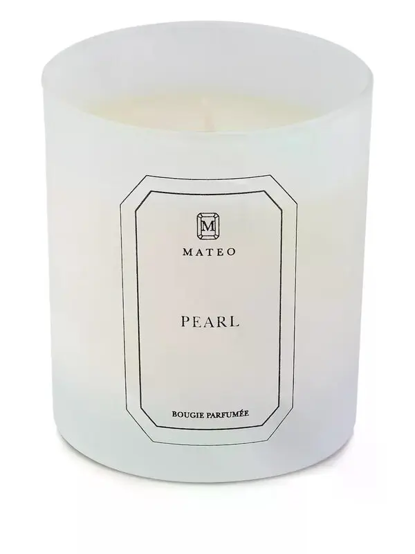 Mateo Pearl Scented Candle - White