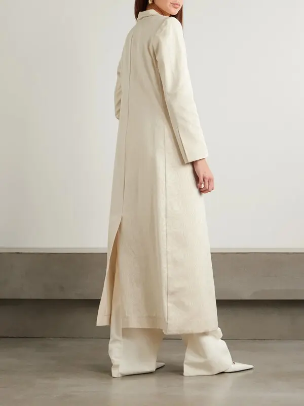 ABADIA Nouf Cotton-blend Moire Coat