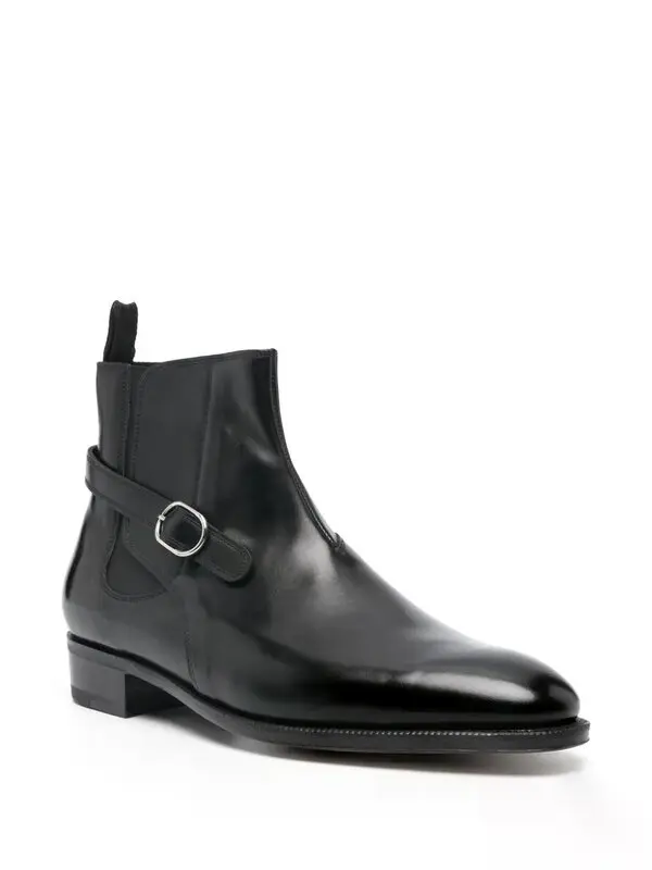 John Lobb Side-buckle Polished Leather Boots