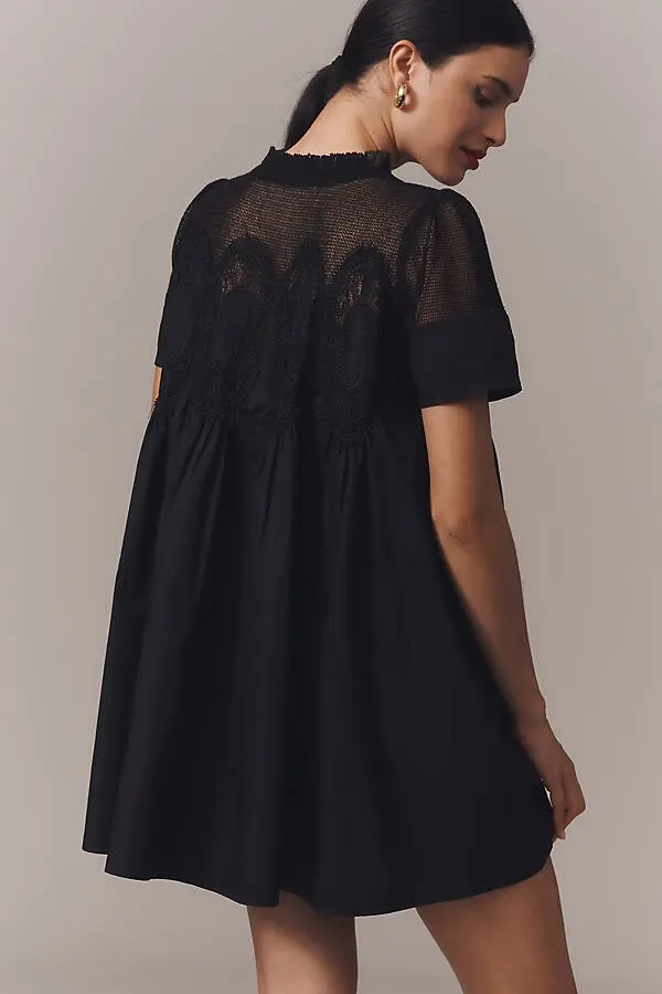 sparkly dress for birthday Black Baby Doll Dress – Papa Don't Preach main image 0