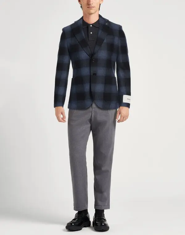 Veste Costume Homme Paoloni Noire Taille 52 - Coupé Droit, Un Bouton, Neuve Sans étiquettes