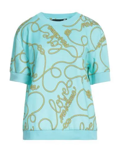 Moschino Graphic Print Crewneck Sweatshirt - Turquoise