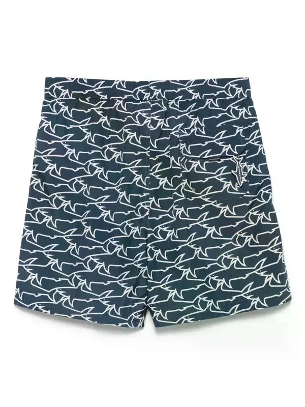 Paul & Shark Printed Swim Shorts - Blue