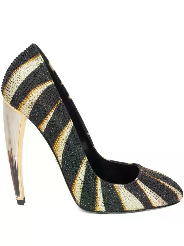 Roberto Cavalli Striped Pumps