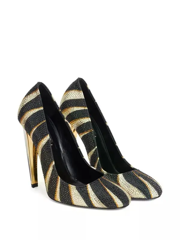 Roberto Cavalli Striped Pumps