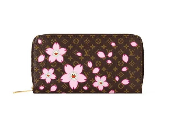 LOUIS VUITTON X Takashi Murakami Zippy Wallet - Sakura Brown