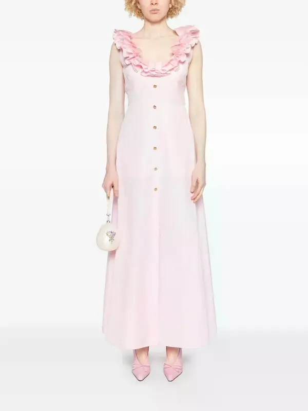 Giambattista Valli Ruffled Midi Dress
