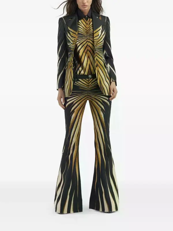 Roberto Cavalli Printed Flared Trousers