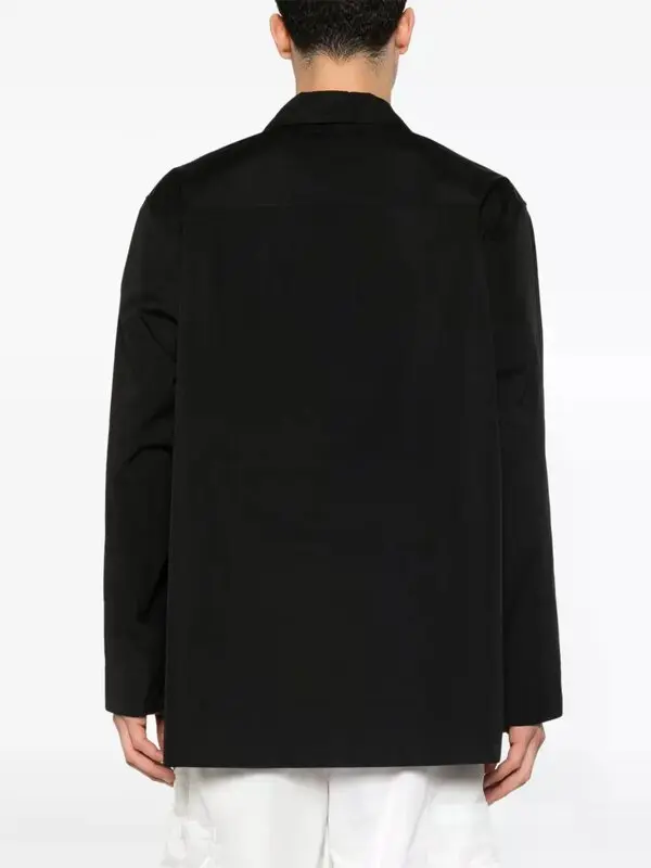 JIL SANDER Logo-embroidered Shirt - Black
