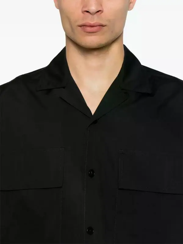 JIL SANDER Logo-embroidered Shirt - Black