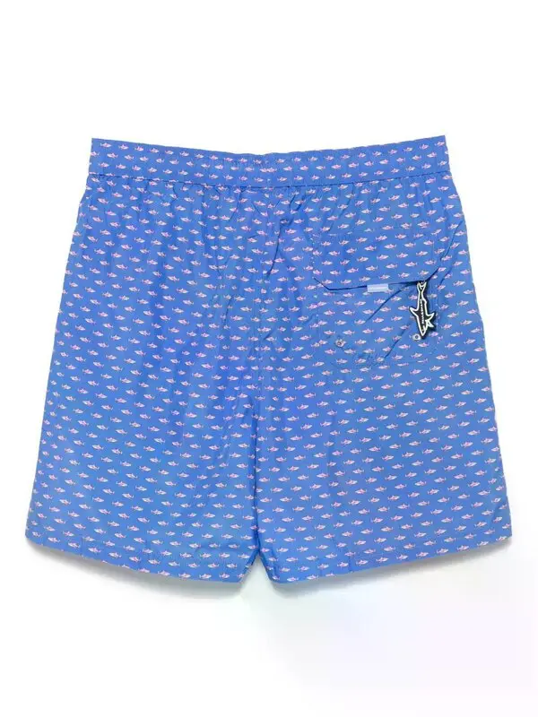 Paul & Shark Printed Swim Shorts - Blue