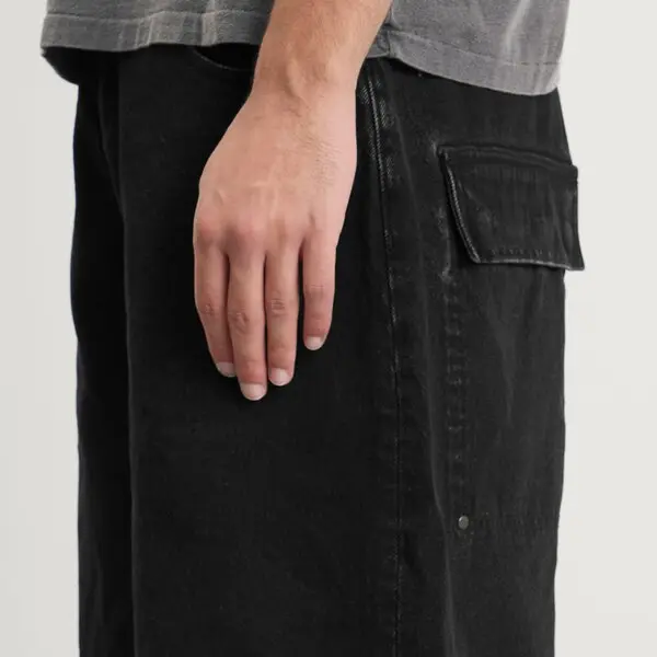 ENTIRE STUDIOS Spar Denim Shorts - Magnetite