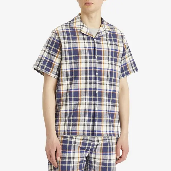 Portuguese Flannel Prainha Check Seersucker Vacation Shirt