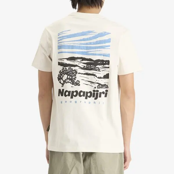NAPAPIJRI Geographic Back Print T-shirt